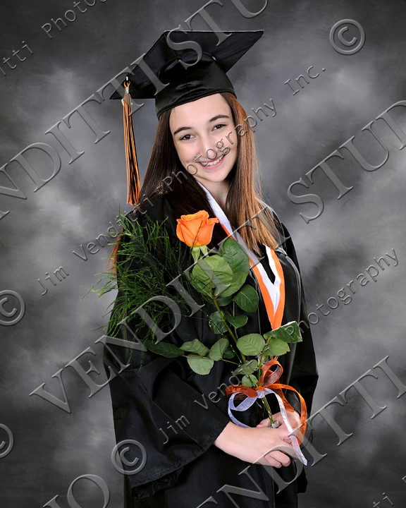 2020 Cap & Gown/Family - Orange - www.vendittistudio.com